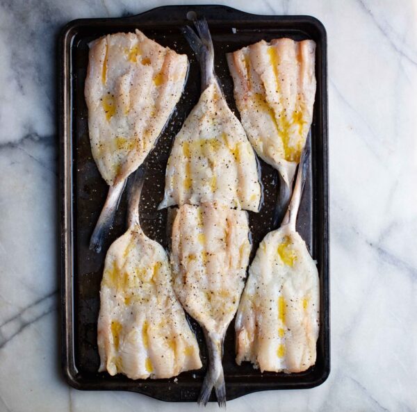Pickled baby hake with peaches | JAN Online