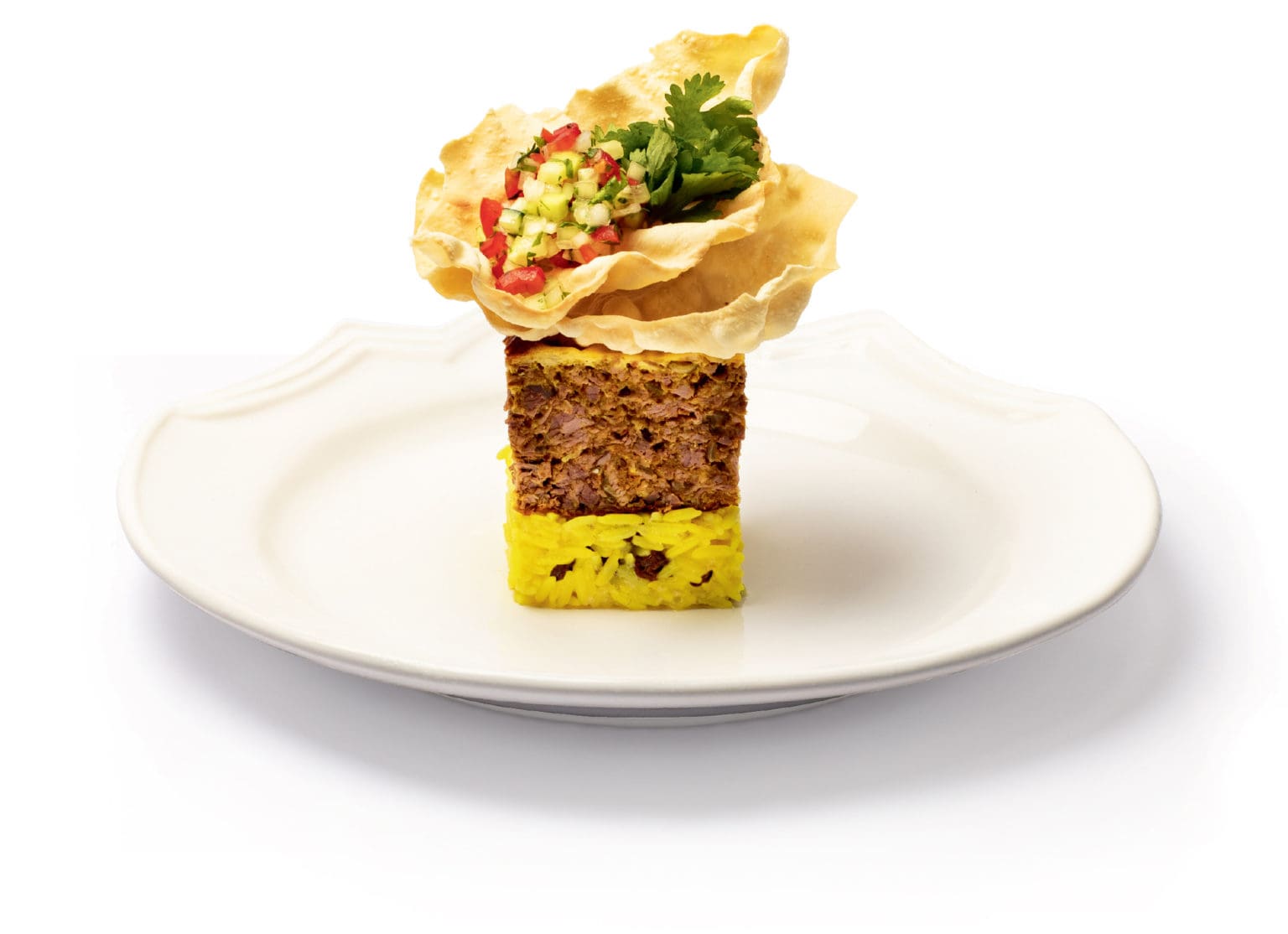 Lamb Bobotie | Bobotie with RICE CRISPS AND SULTANA PURÉE | JAN Online